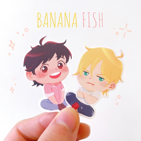 Cute Banana Fish Couple Sticker Sets | Etsy