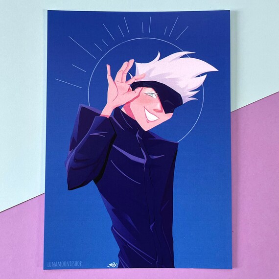 Gojo Satoru Art Print JJK - Etsy