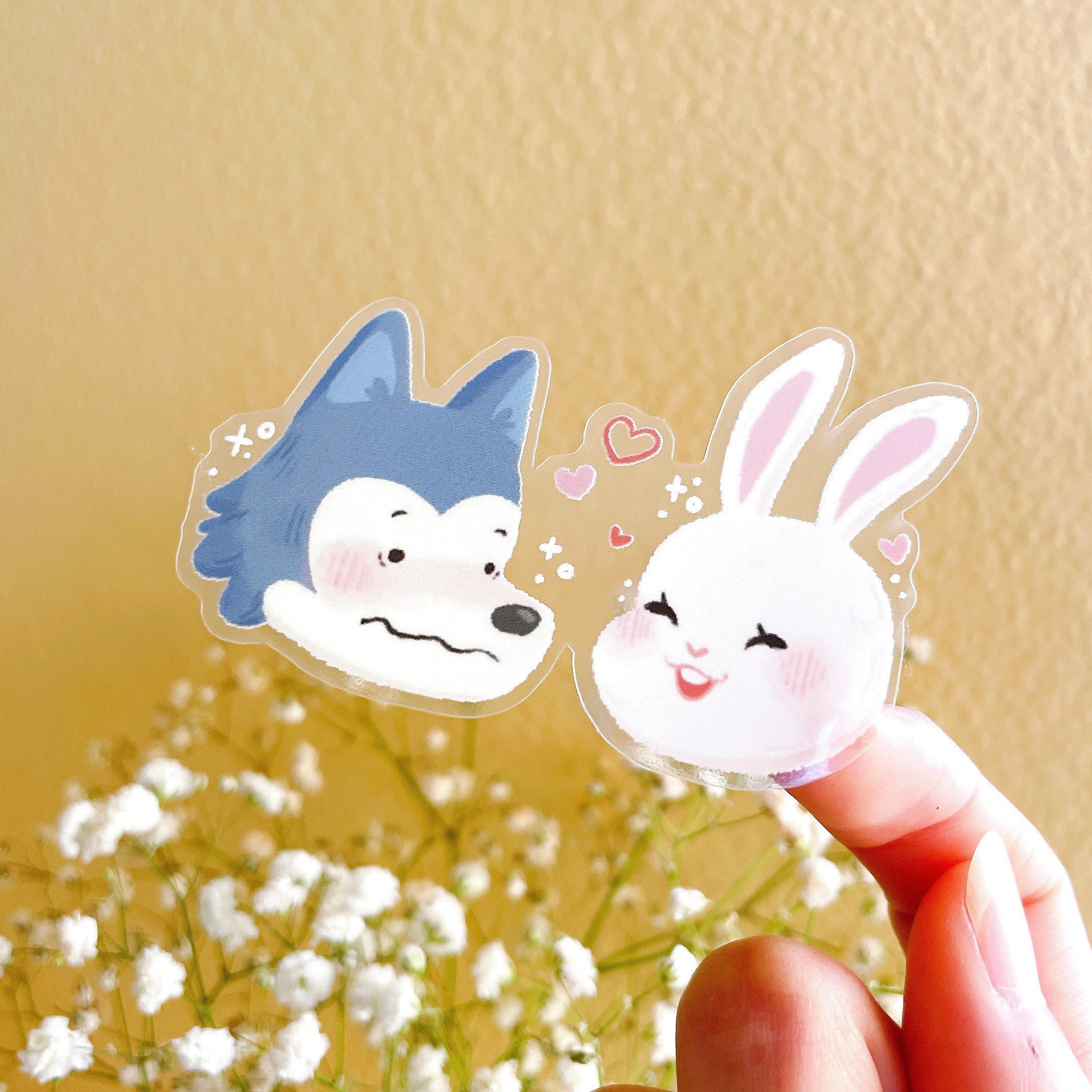 Beastars Legoshi and Haru Cute Clear Sticker - Etsy