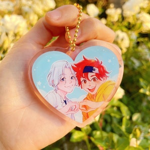 SK8 the Infinity Reki Langa Heart Acrylic Keychain - Etsy