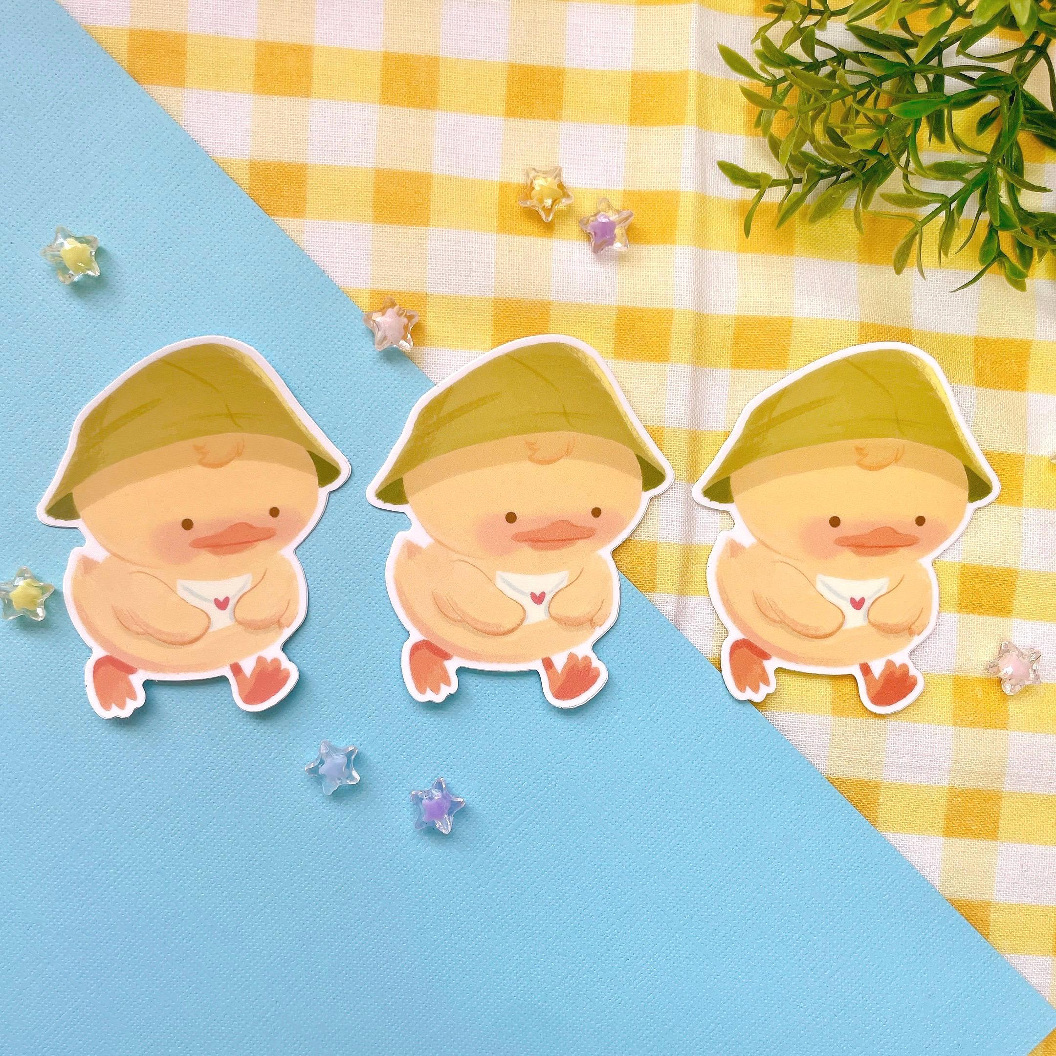 Cute Love Letter Duck Sticker - Etsy
