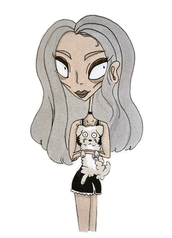 Tim Burton custom portrait | Etsy