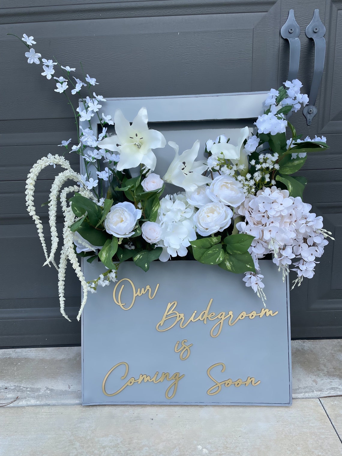 Custom Flower Box Welcome Sign for Events, Wedding Welcome Sign With ...