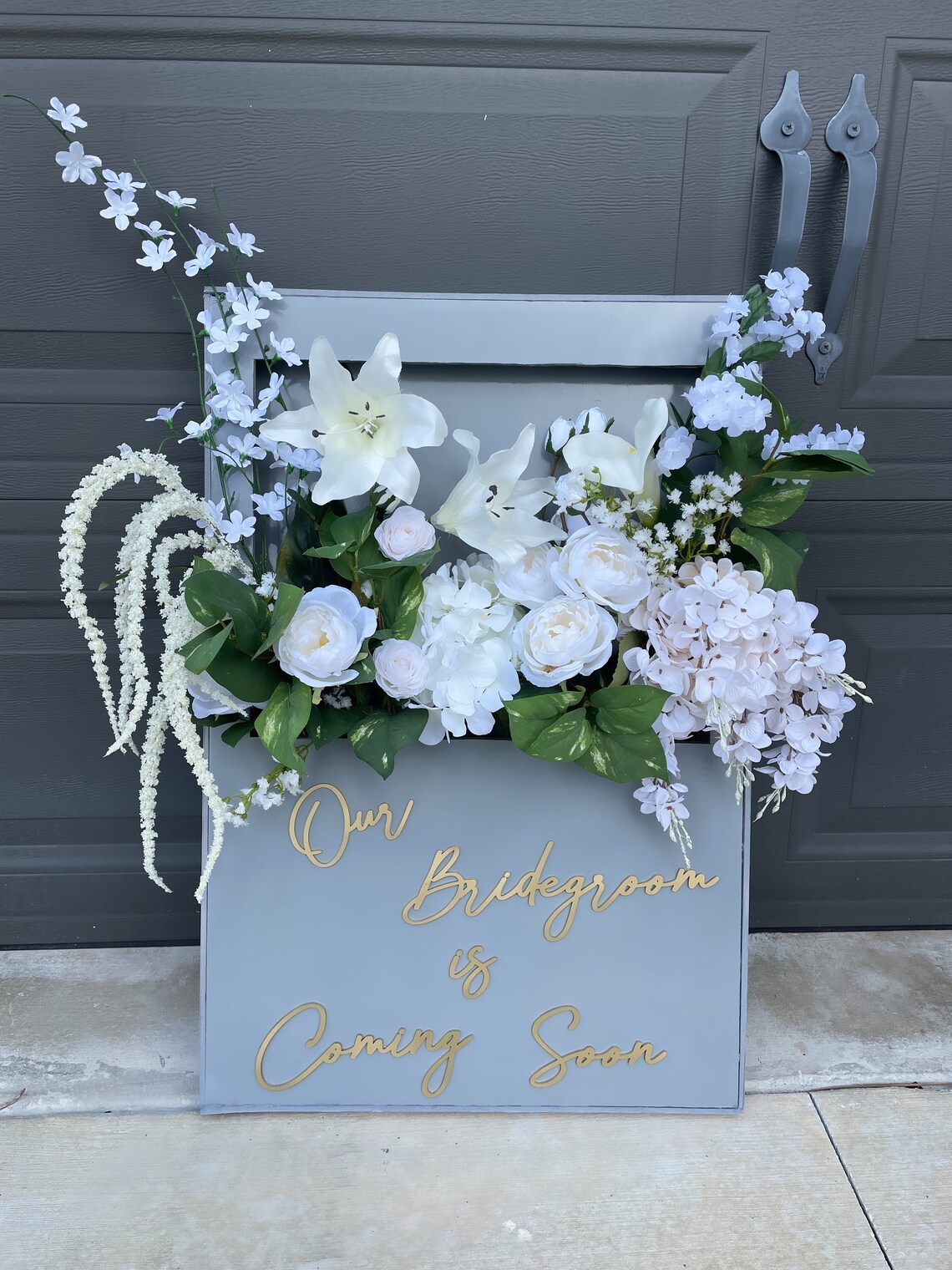 Custom Flower Box Welcome Sign for Events, Wedding Welcome Sign With ...