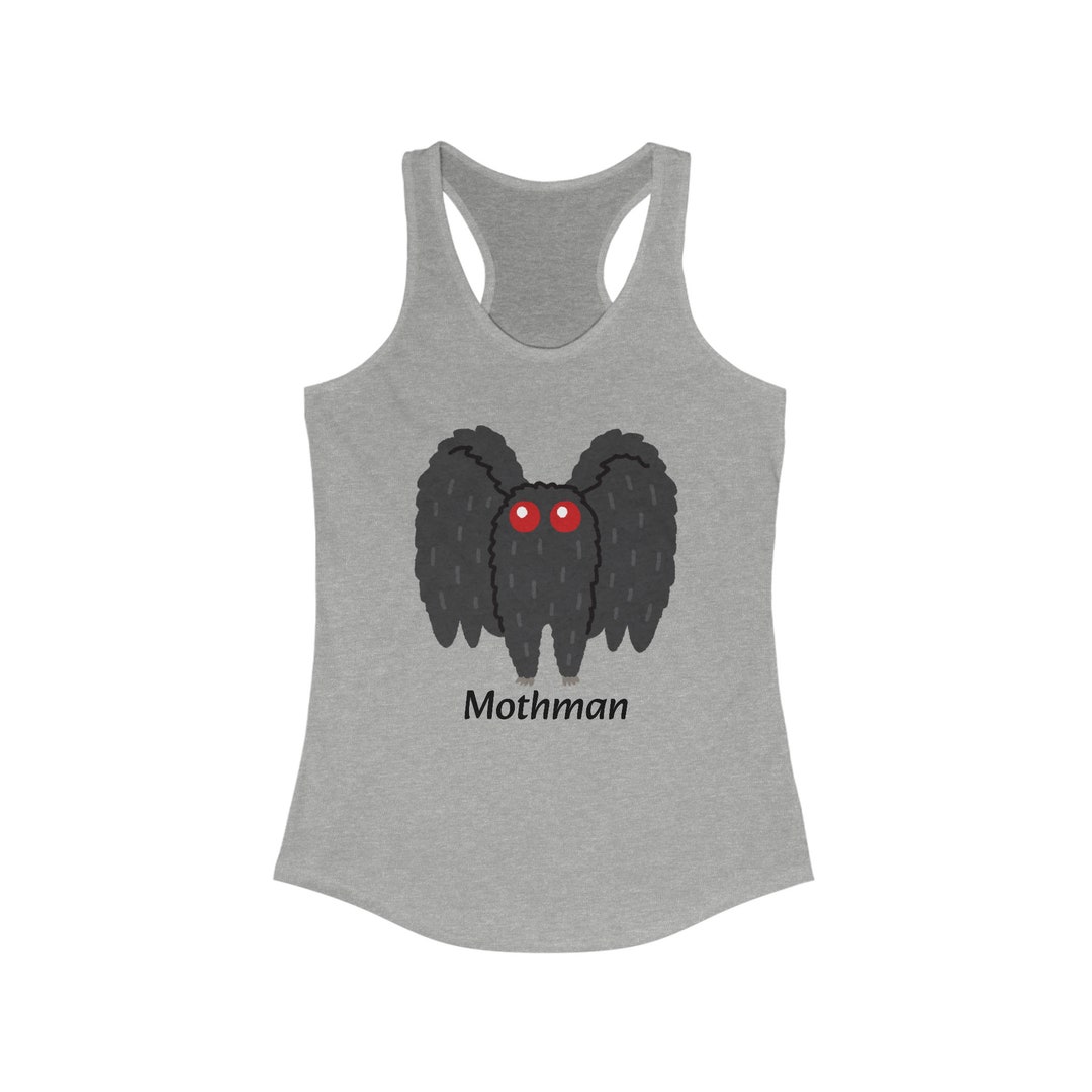 Mothman; Cryptids; Cartoon Cryptids; Paranormal; Women's Racerback Tank ...