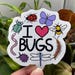 I Love Bugs Sticker | Die Cut Vinyl Sticker - Etsy