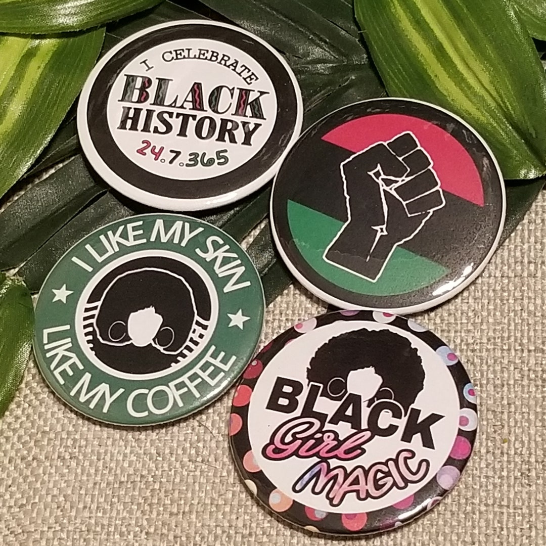 Black History Month Pins | Juneteenth Buttons | Afrocentric Pins ...