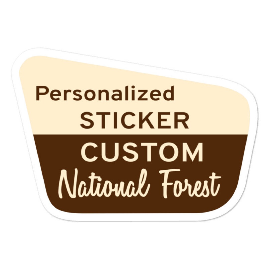 Personalized National Forest Sign Sticker: Custom US Forest Service - Etsy