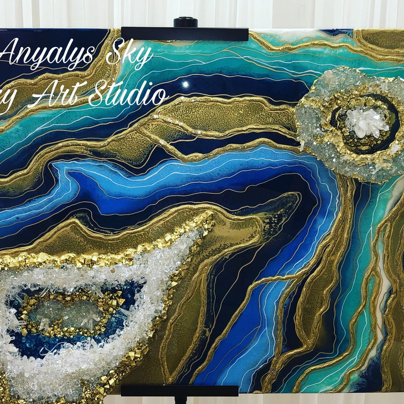 Geode Resin Art - Etsy