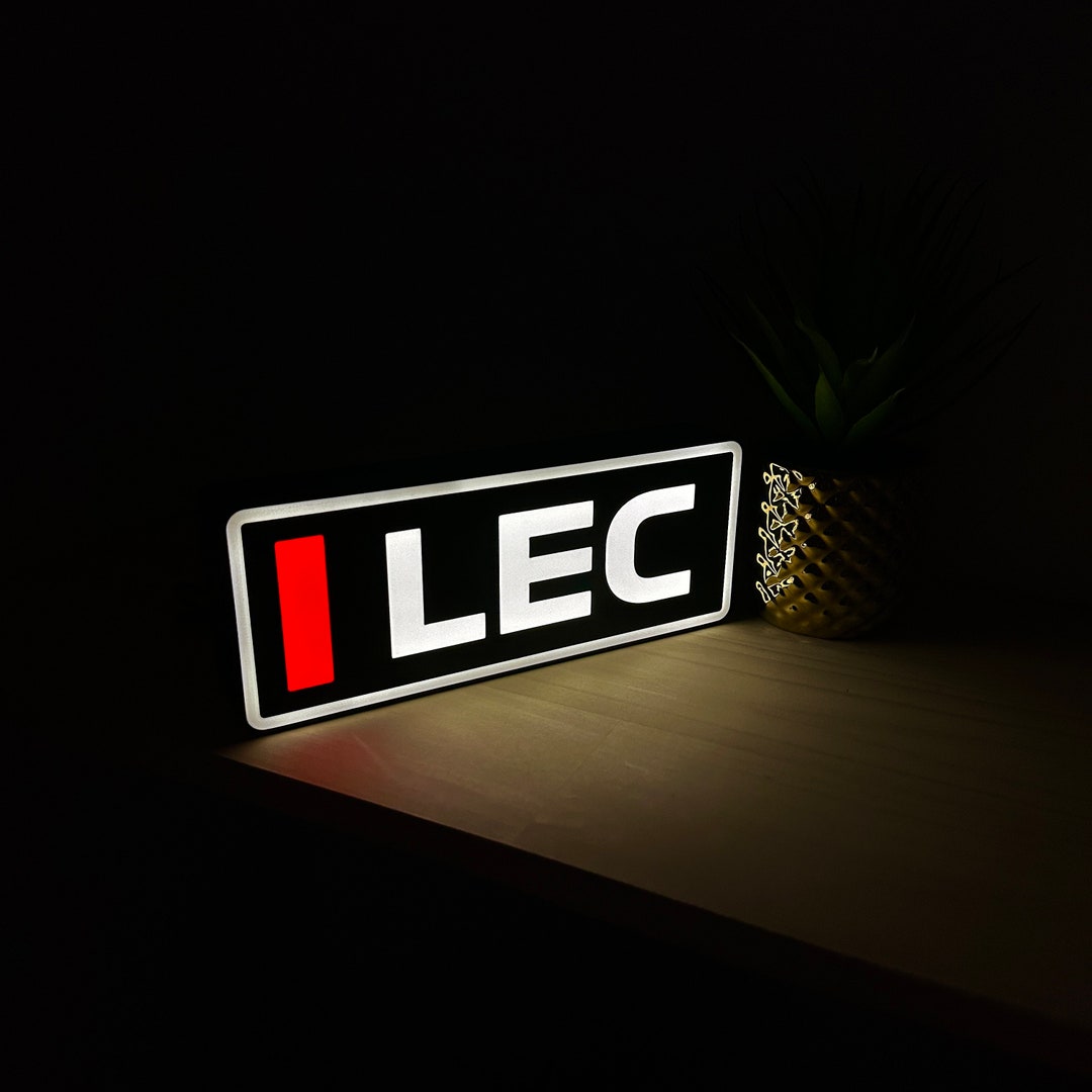 Charles Leclerc (ferrari F1) Name Abbreviation With LED Lighting ...