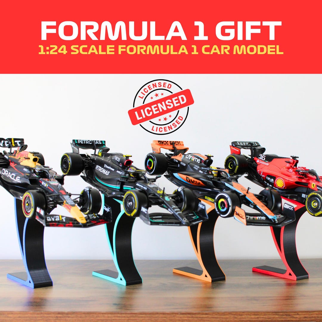 F1 Gift, Formula 1 1:24 Diecast Model Car on Display Stand - Etsy