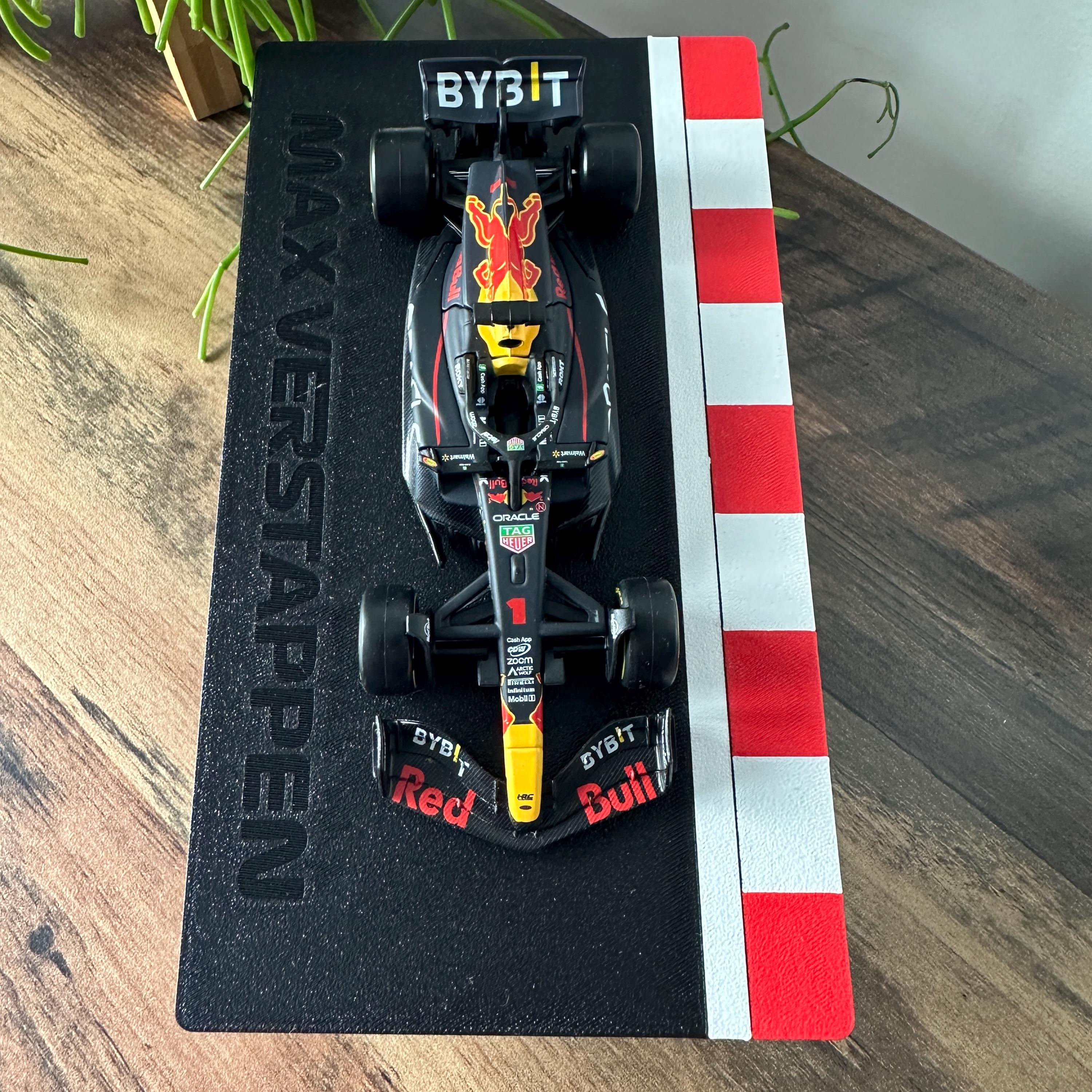 F1 Gift, Formula 1 1:43 Diecast Model Car on Track Display Stand - Etsy
