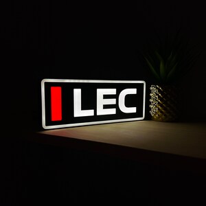 Charles Leclerc (ferrari F1) Name Abbreviation F1 Light With LED ...