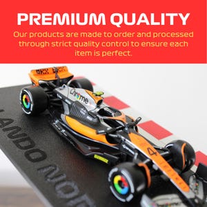 F1 Gift, Formula 1 1:43 Diecast Model Car on Elegant Track Display ...