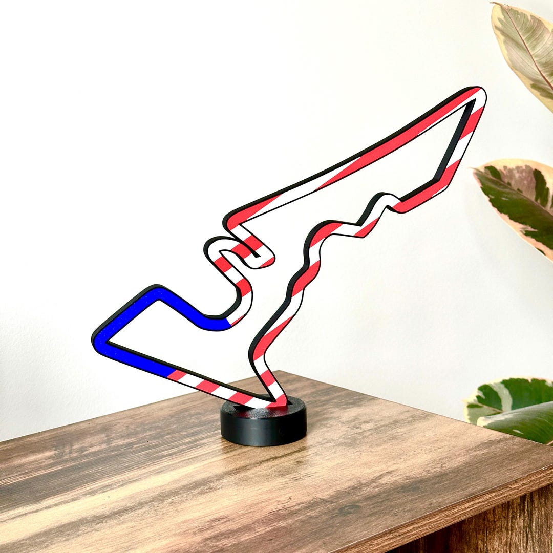 F1 Track - Circuit of the Americas (COTA) F1 Track Art - the Perfect ...