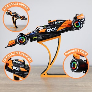 Lando Norris F1 1:24 Mclaren Diecast Model Car on Formula 1 Team Colour ...