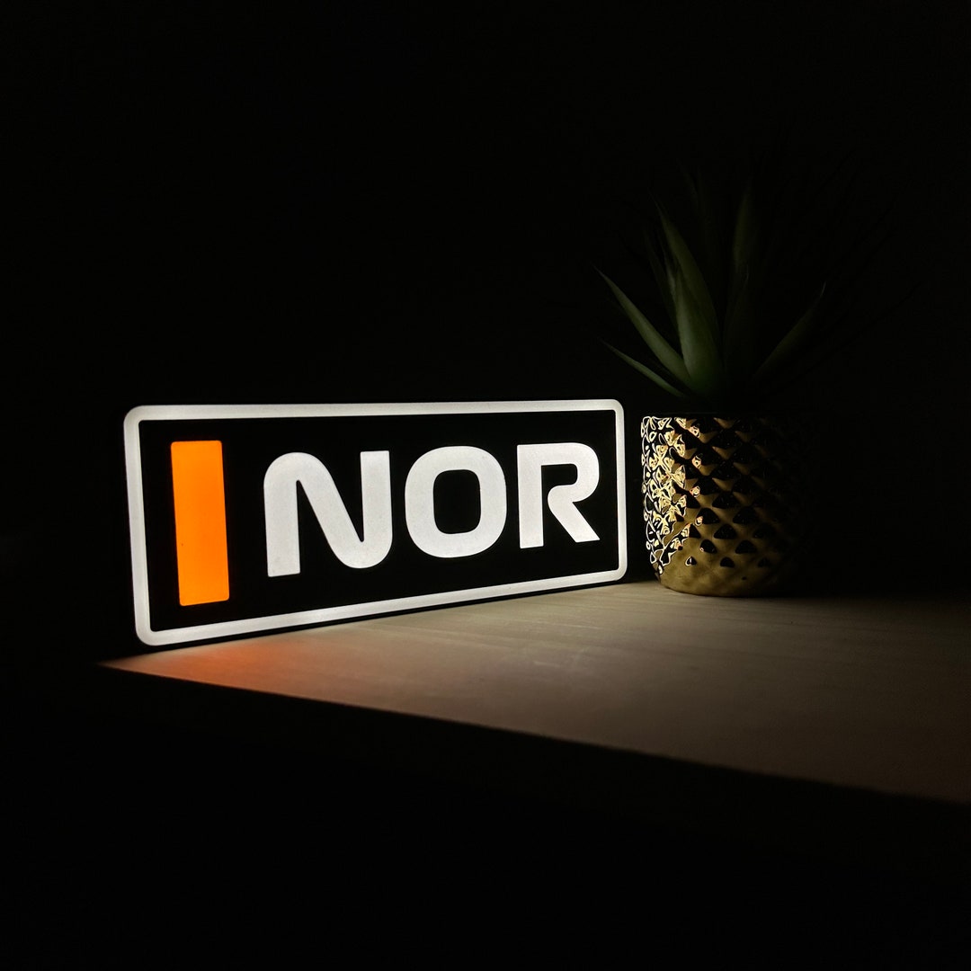Lando Norris (mclaren F1) Name Abbreviation With LED Lighting, Formula ...