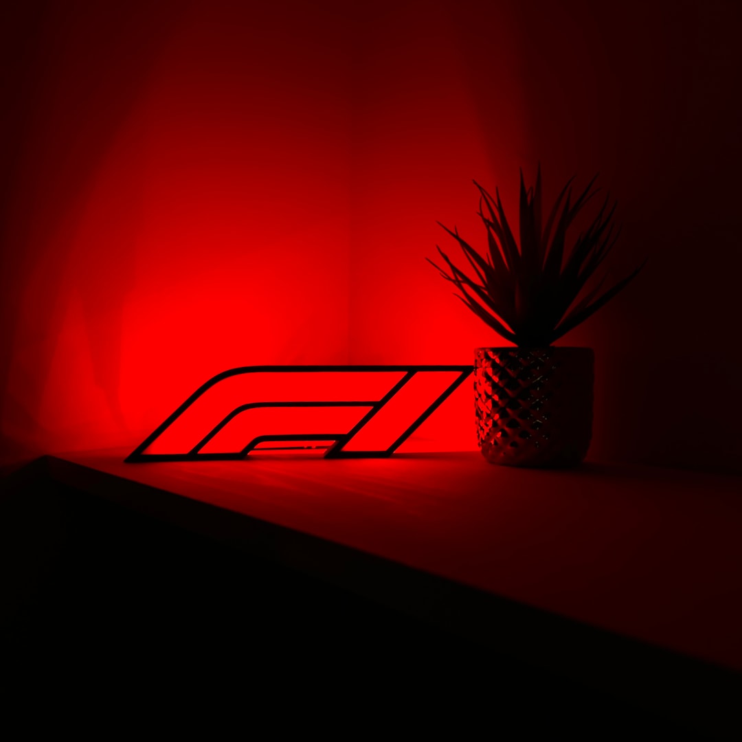F1 Logo With LED Lighting, Formula 1, F1 Racing - Etsy Australia