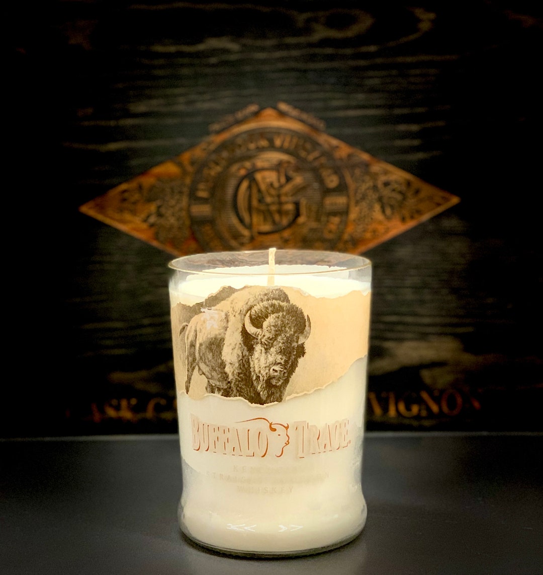 Buffalo Trace Custom Candle - Cedar & Sandalwood Signature Scented - Etsy