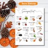 Fall Scavenger Hunt, Indoor Treasure Hunt, Printable Autumn Game for ...