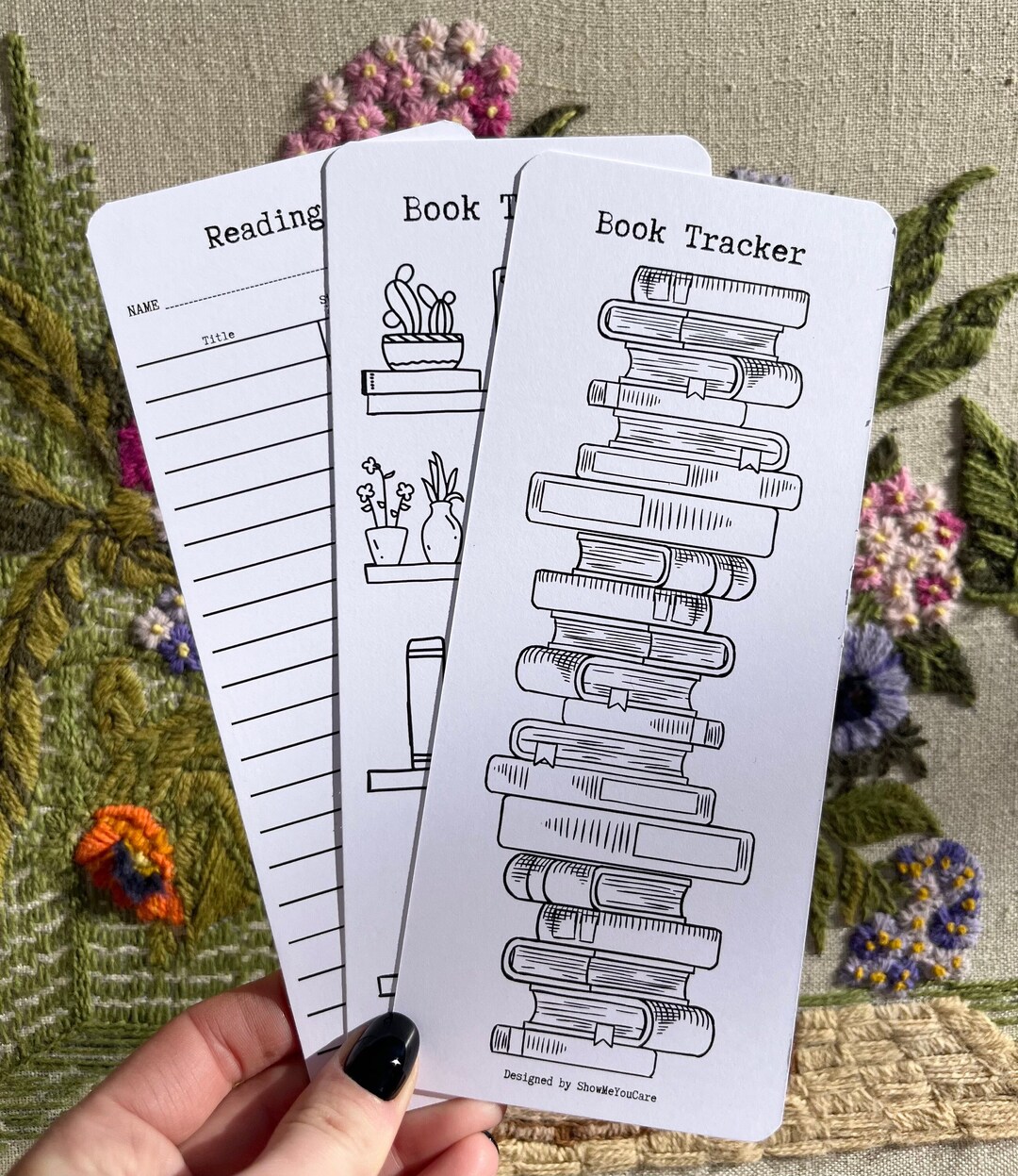 Library Card Bookmark,reading List Bookmark, 3 Pack Bookmark, Vintage ...