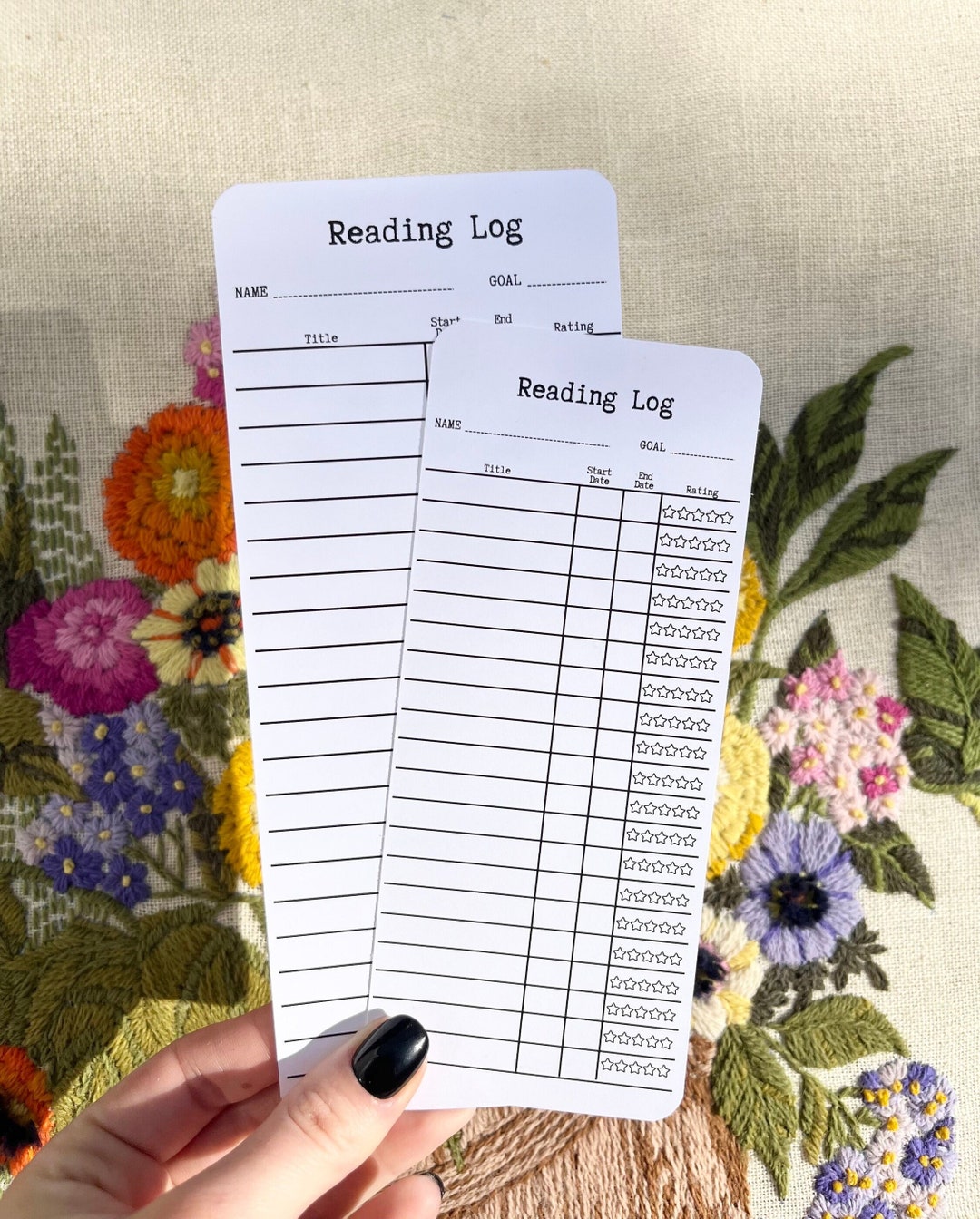 Mini Library Card Bookmark,reading List Bookmark, 3 Pack Bookmark ...