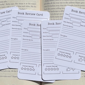 Book Review Notes, Book Club Review Card, Book Club Kitlibrarian Core ...
