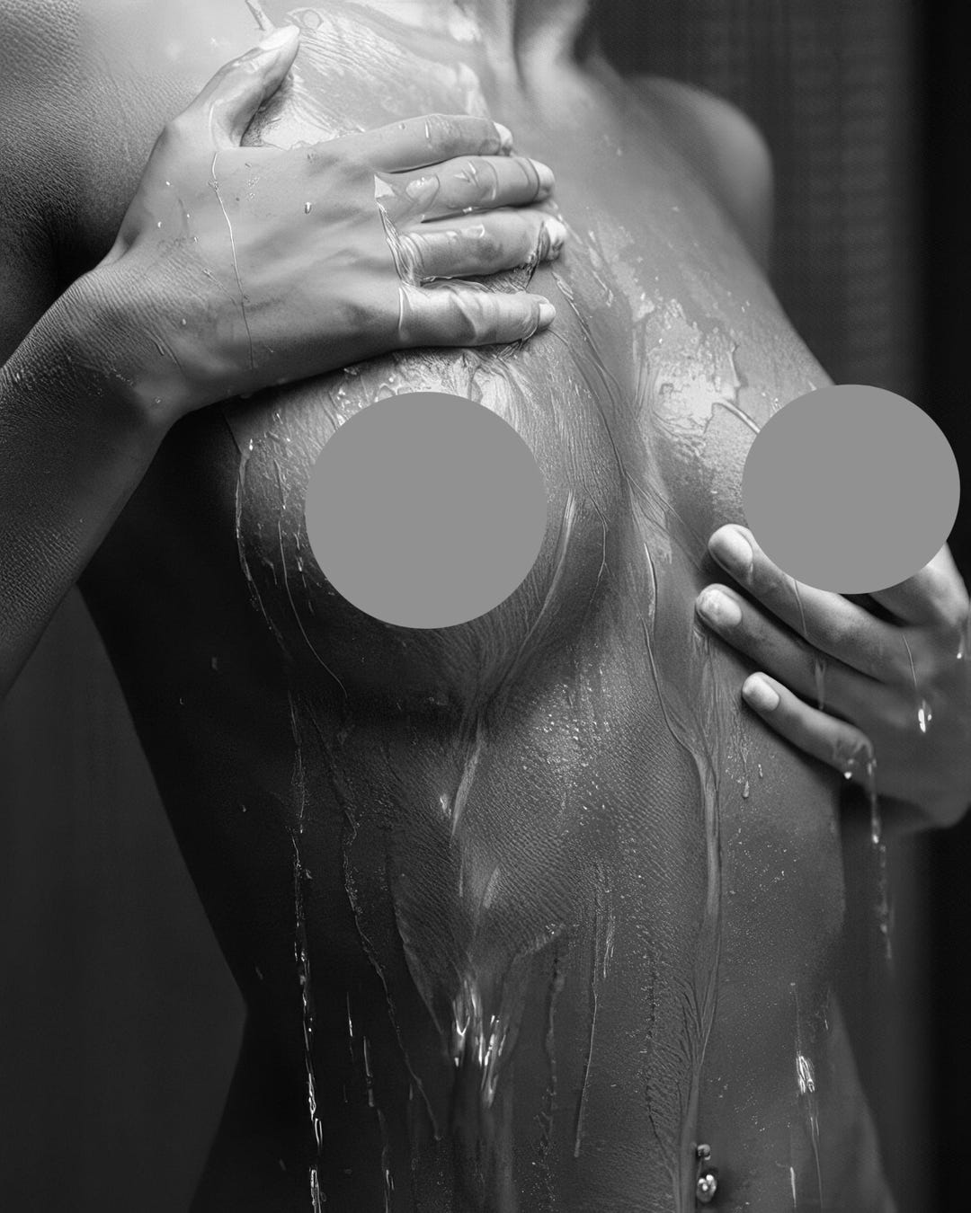 Mature, Stunning, Buxom, Shower, Wet, Great Breasts, Sexy, Erotic, Stylish, Pinup, Poster, Print ...