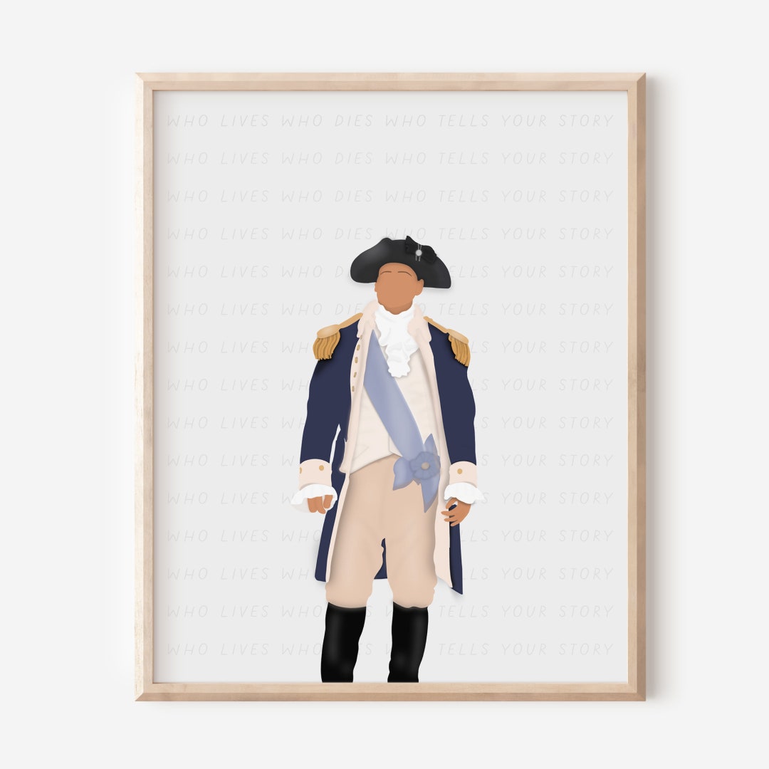 Hamilton Musical George Washington Broadway Wall Art Print Gift for Her ...
