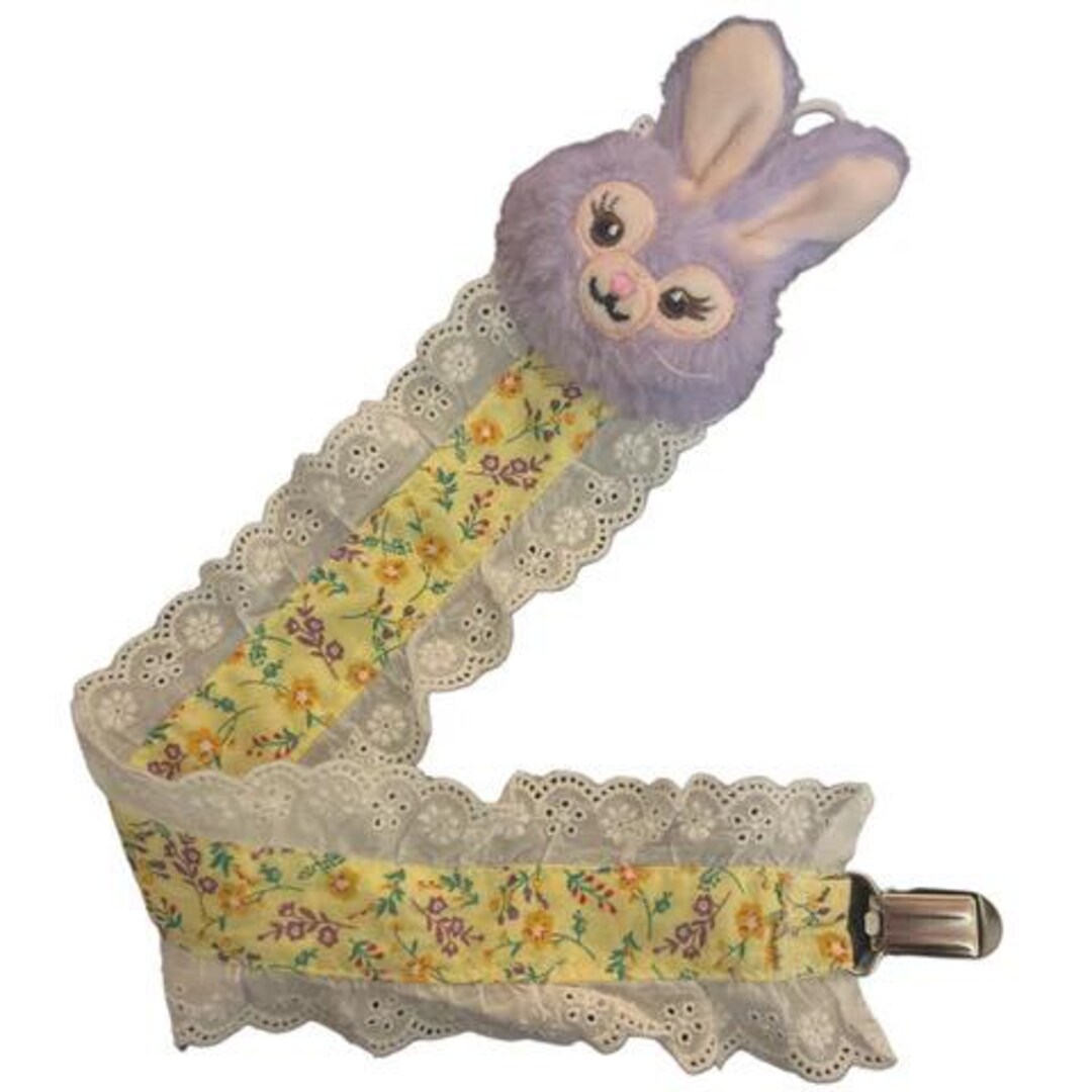 Bunny Plush Ruffle Deluxe Pacifier Clip VARIETY - Etsy