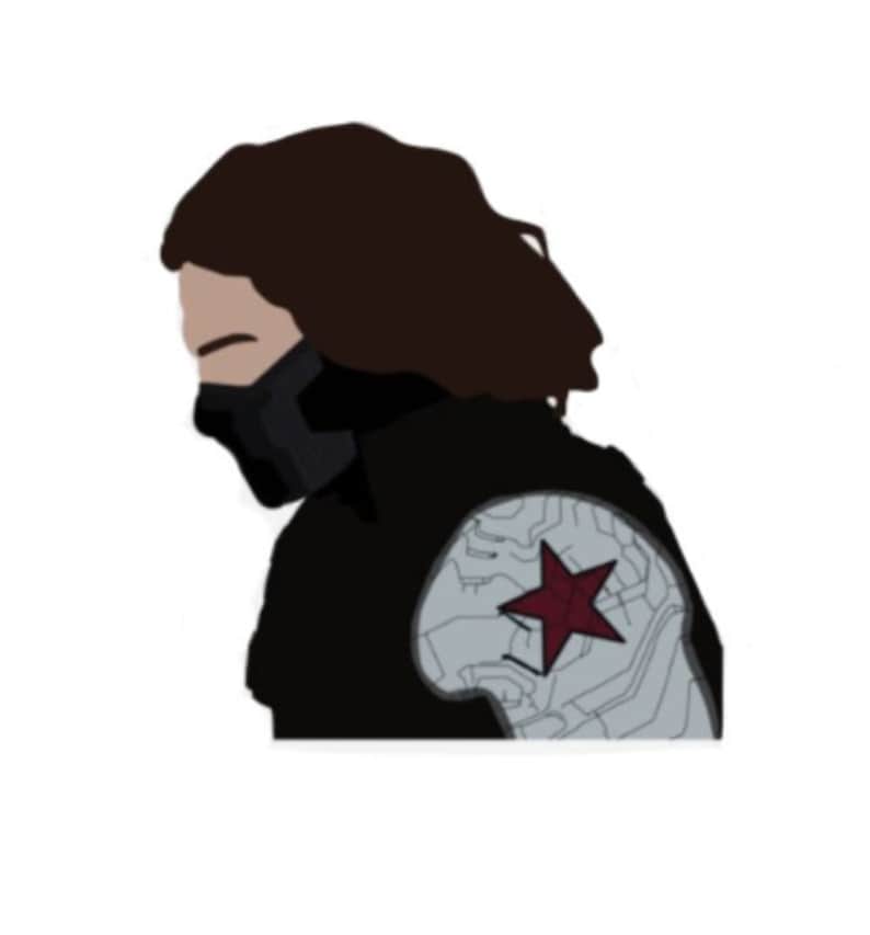 Winter Soldier Bucky Barnes Sticker - Etsy