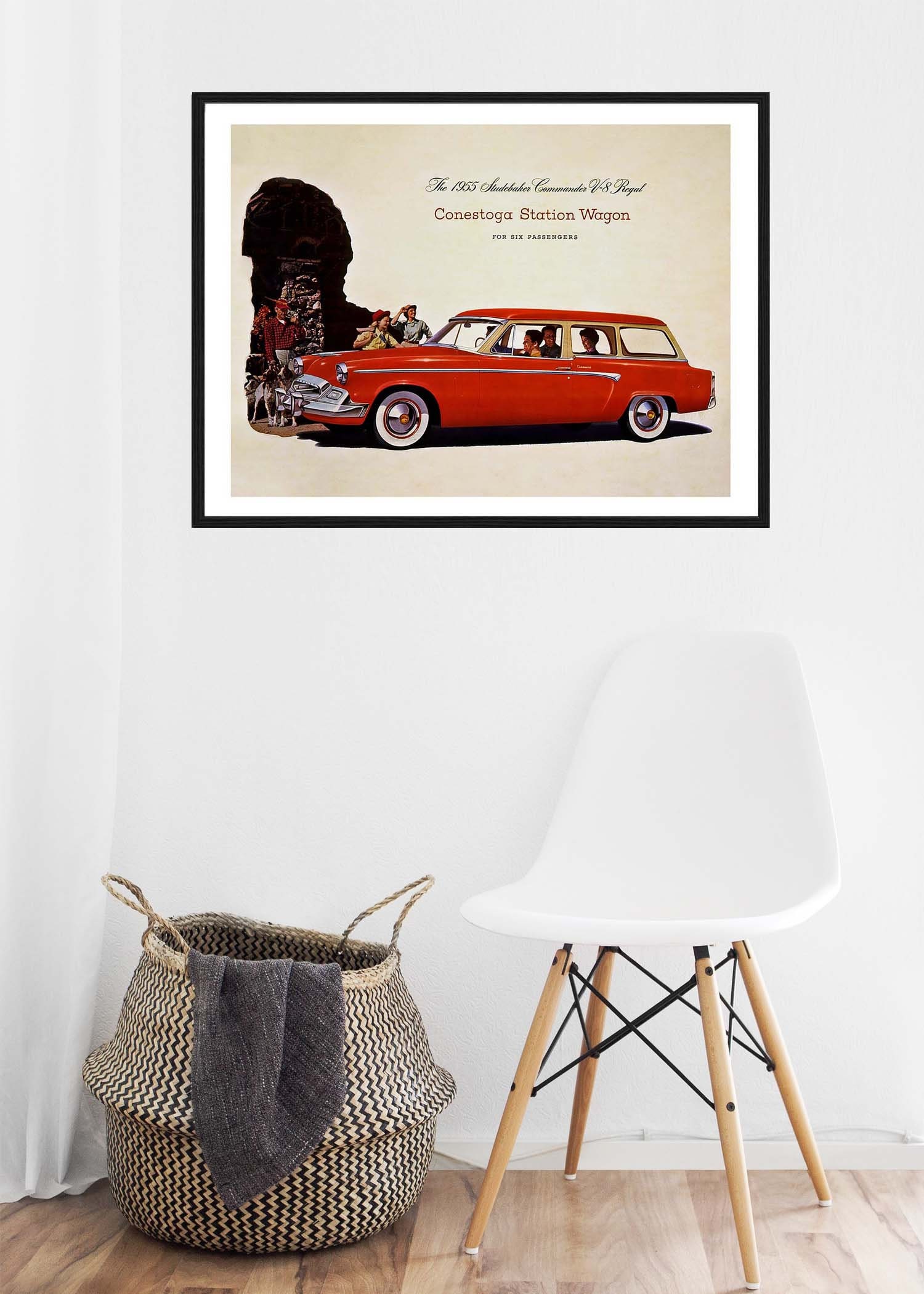 Vintage Red Car Wall Art Poster Collector Advertisement Office - Etsy