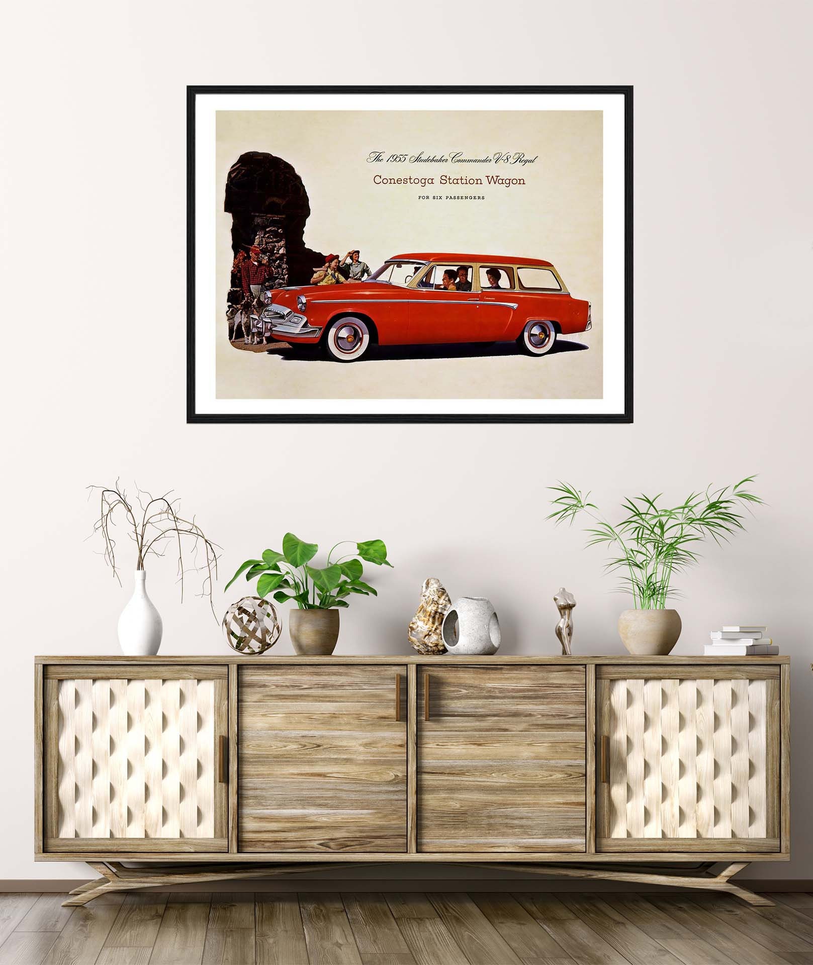 Vintage Red Car Wall Art Poster Collector Advertisement Office - Etsy