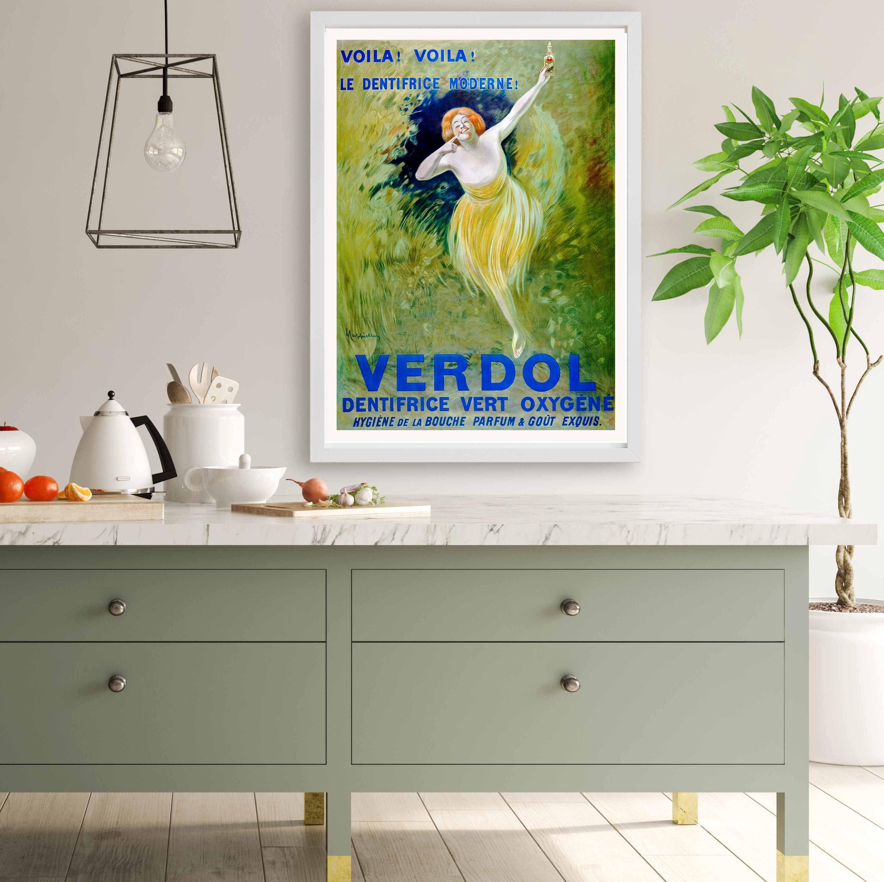 Vintage Advertisement Toothpaste Poster Wall Art Green Blue Bathroom ...
