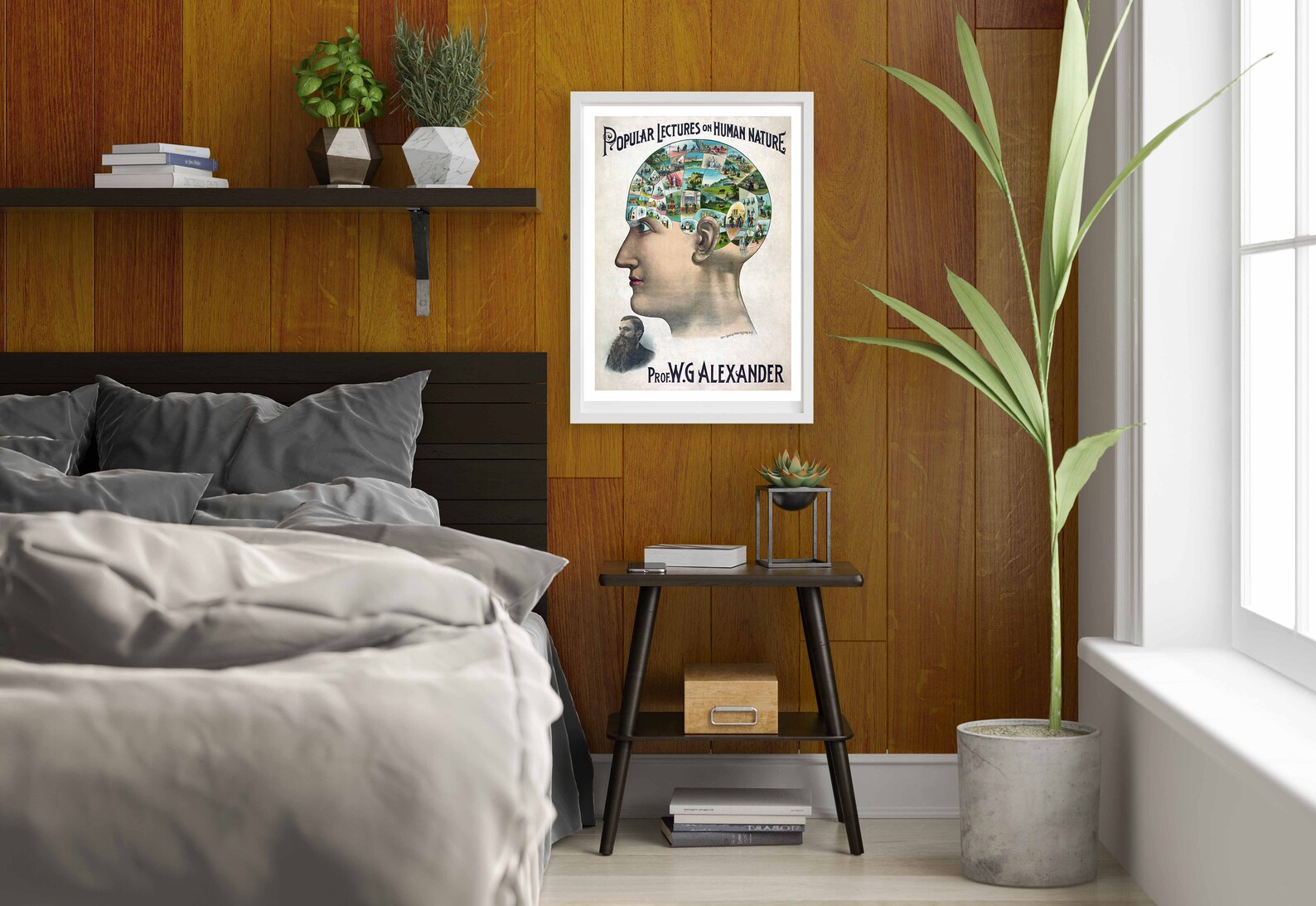 Human Brain Anatomy Science Poster Wall Art Print Vintage Antique ...