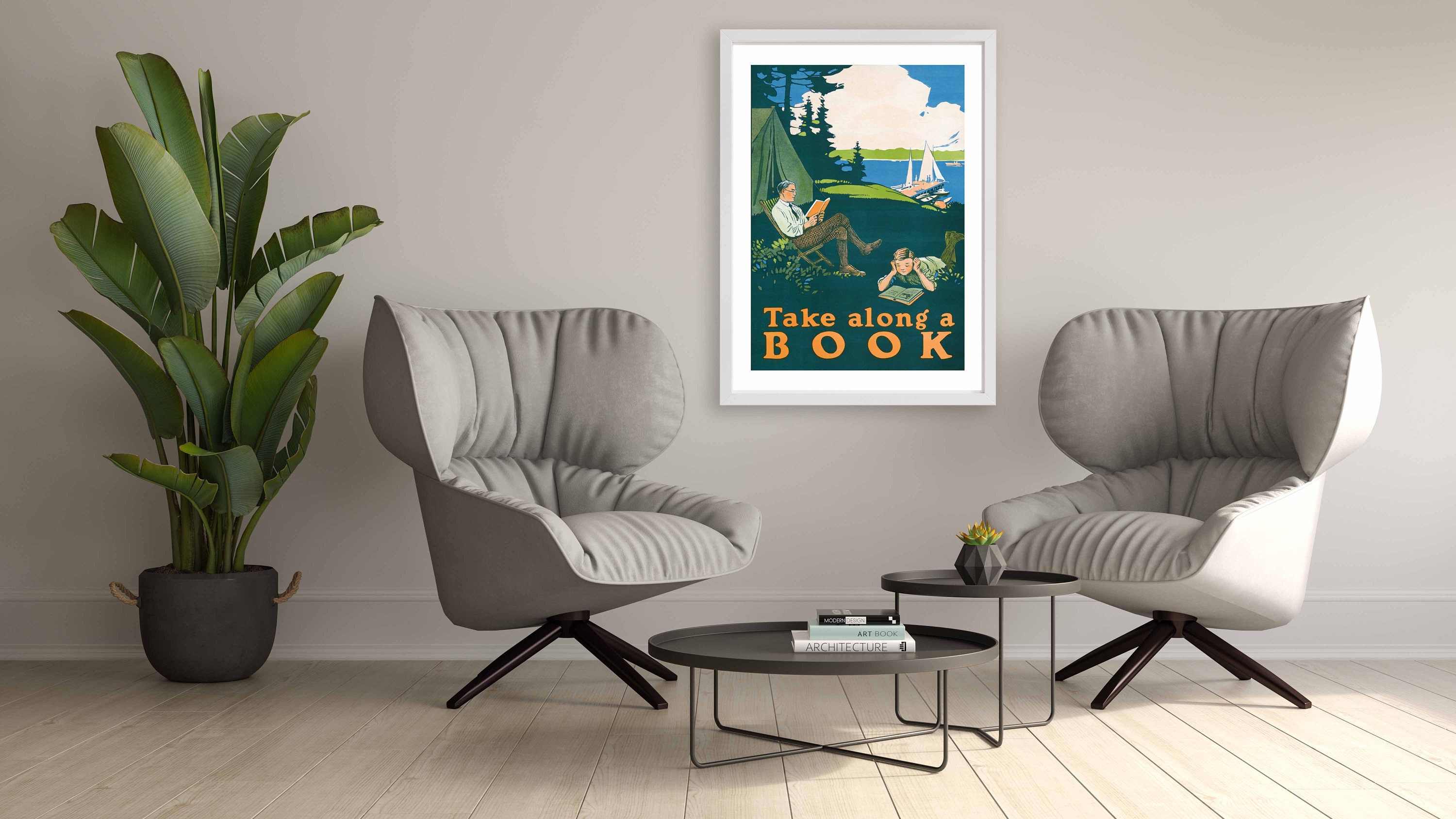 Reading Book Poster Wall Art Print Vintage Book Lover Office - Etsy