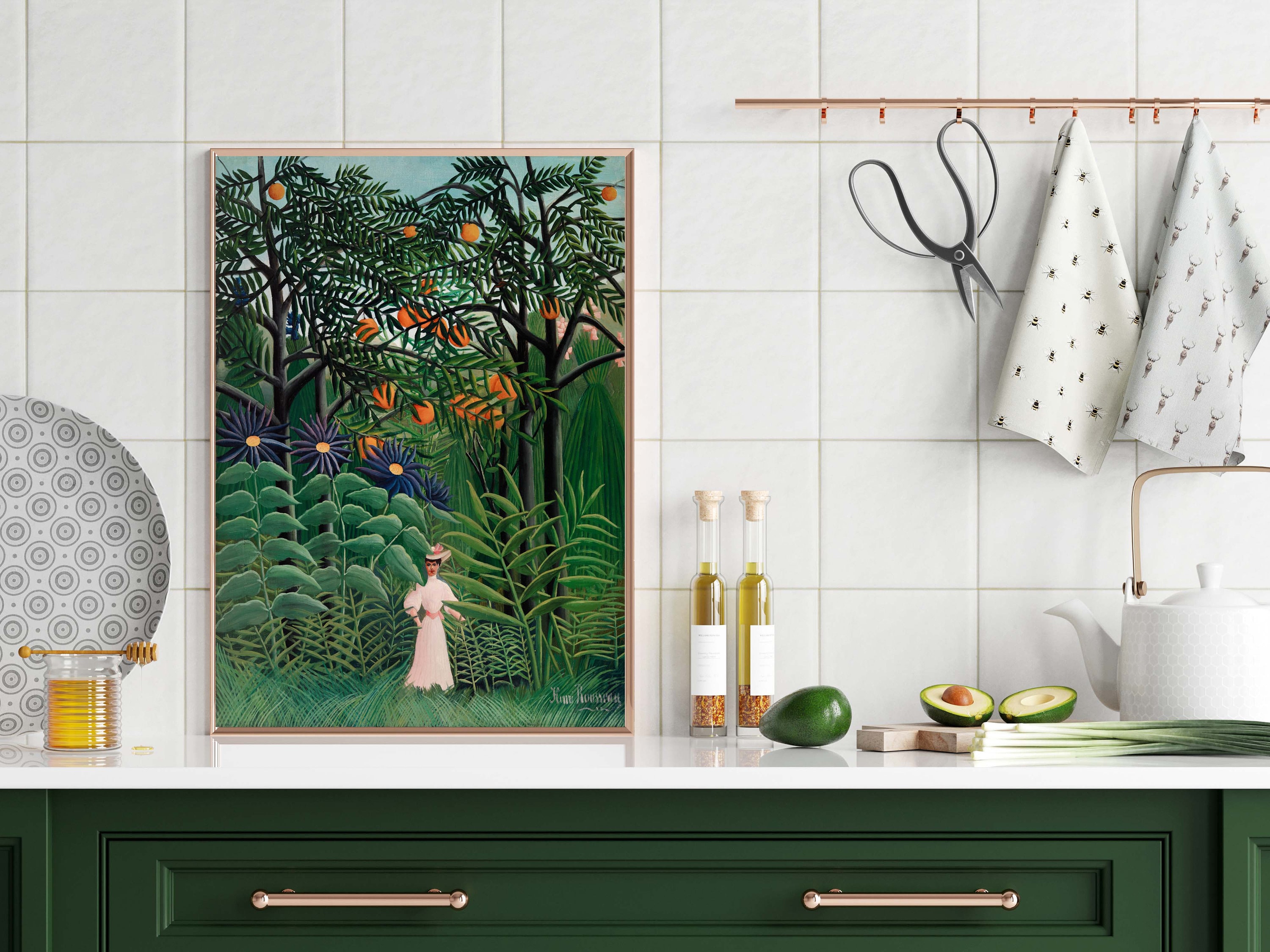 Henri Rousseau Wall Art Print Art Exhibition Poster Botanical Tropical ...