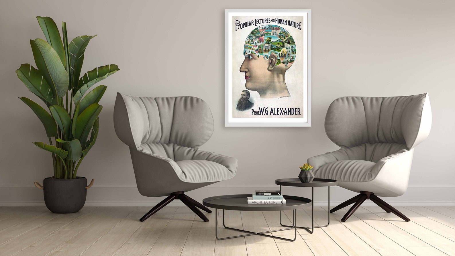 Human Brain Anatomy Science Poster Wall Art Print Vintage Antique ...