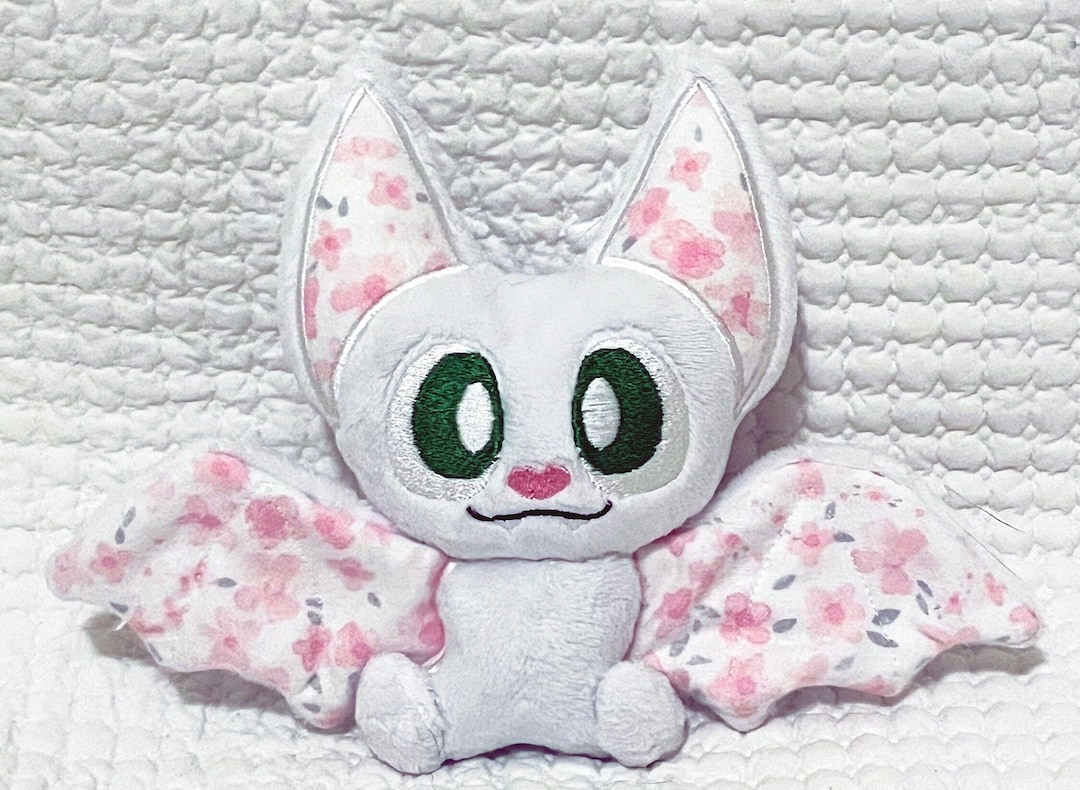 Sakura Baby Bat Plush, Ready to Ship, Handmade, Stuffed Animal, Softie ...