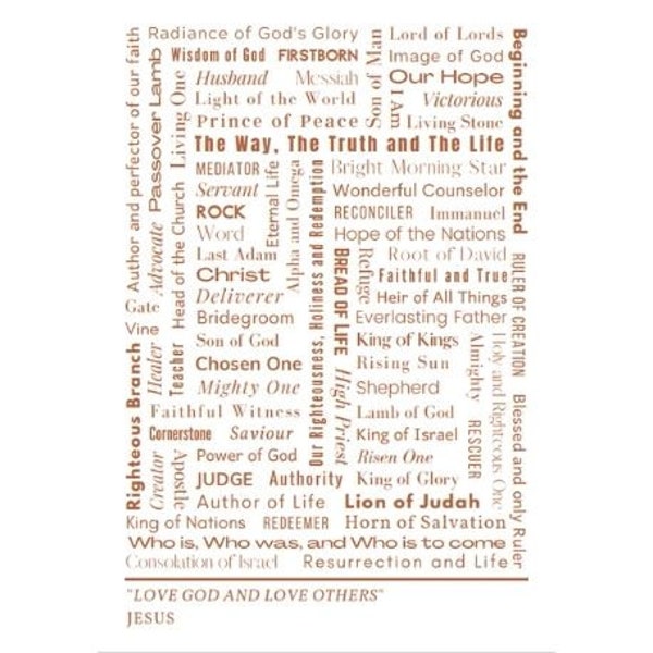 Names of Jesus Posters - Etsy