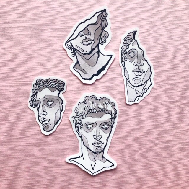 Vaporwave Stickers | Printable Stickers | Digital Stickers | Clipart ...