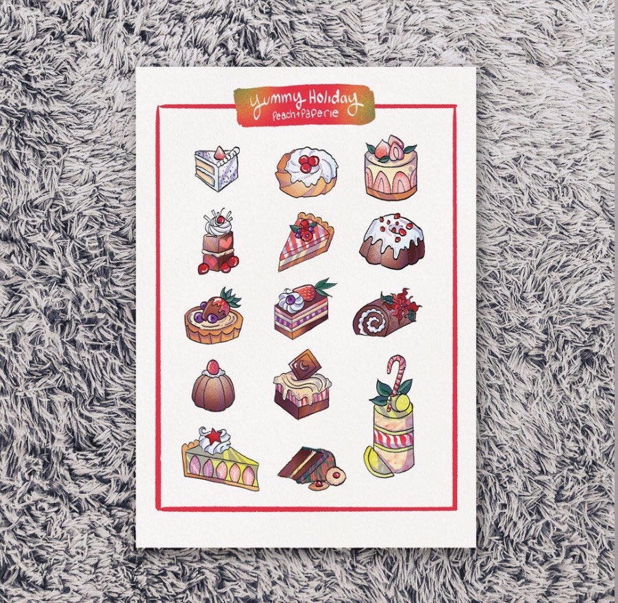 Christmas and Holiday Goodies | PRINTABLE STICKERS | for Bullet Journal ...