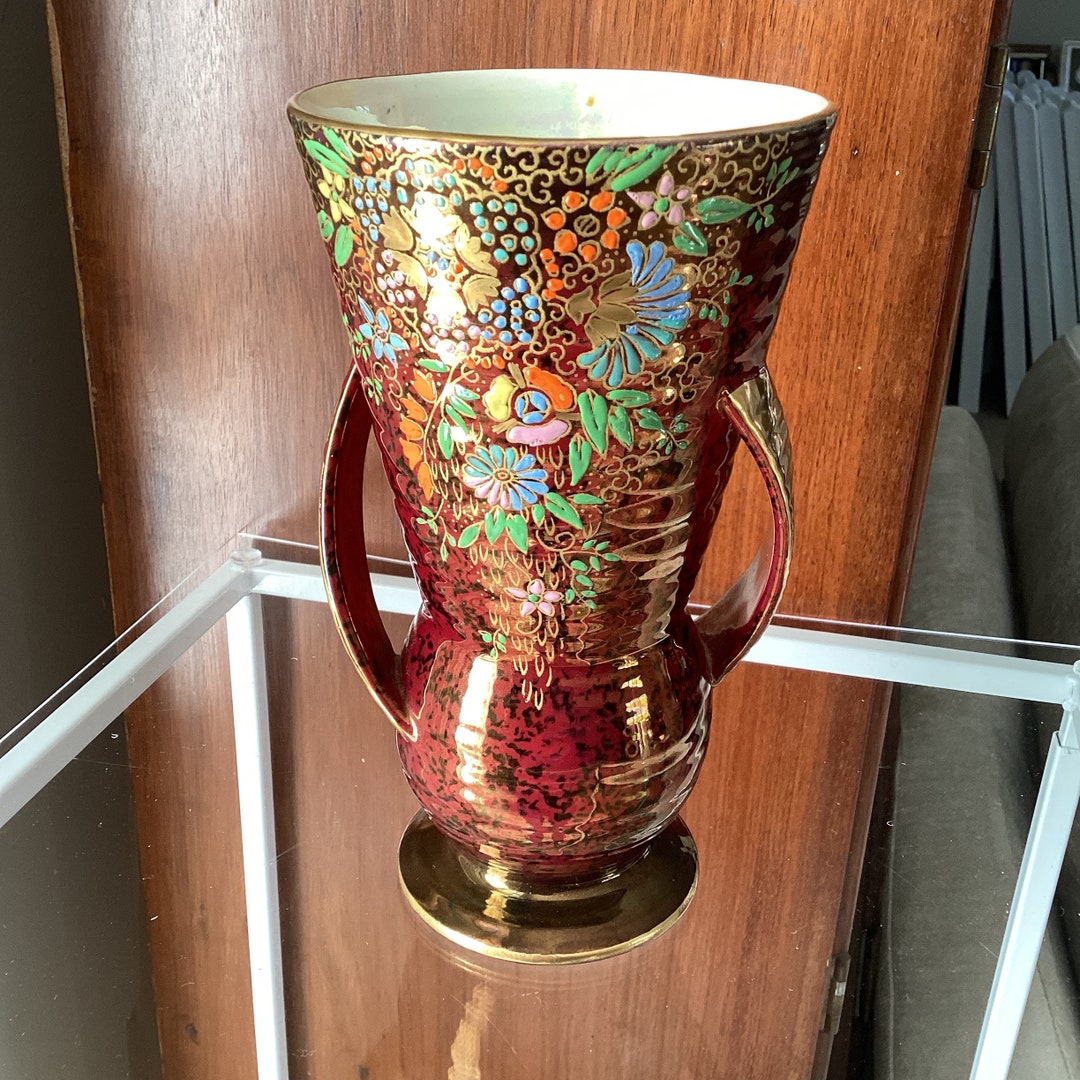 Crown Devon Art Deco Lustre Ware Vase. - Etsy