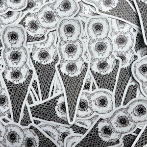 Eye-scream Cone Sticker - Etsy