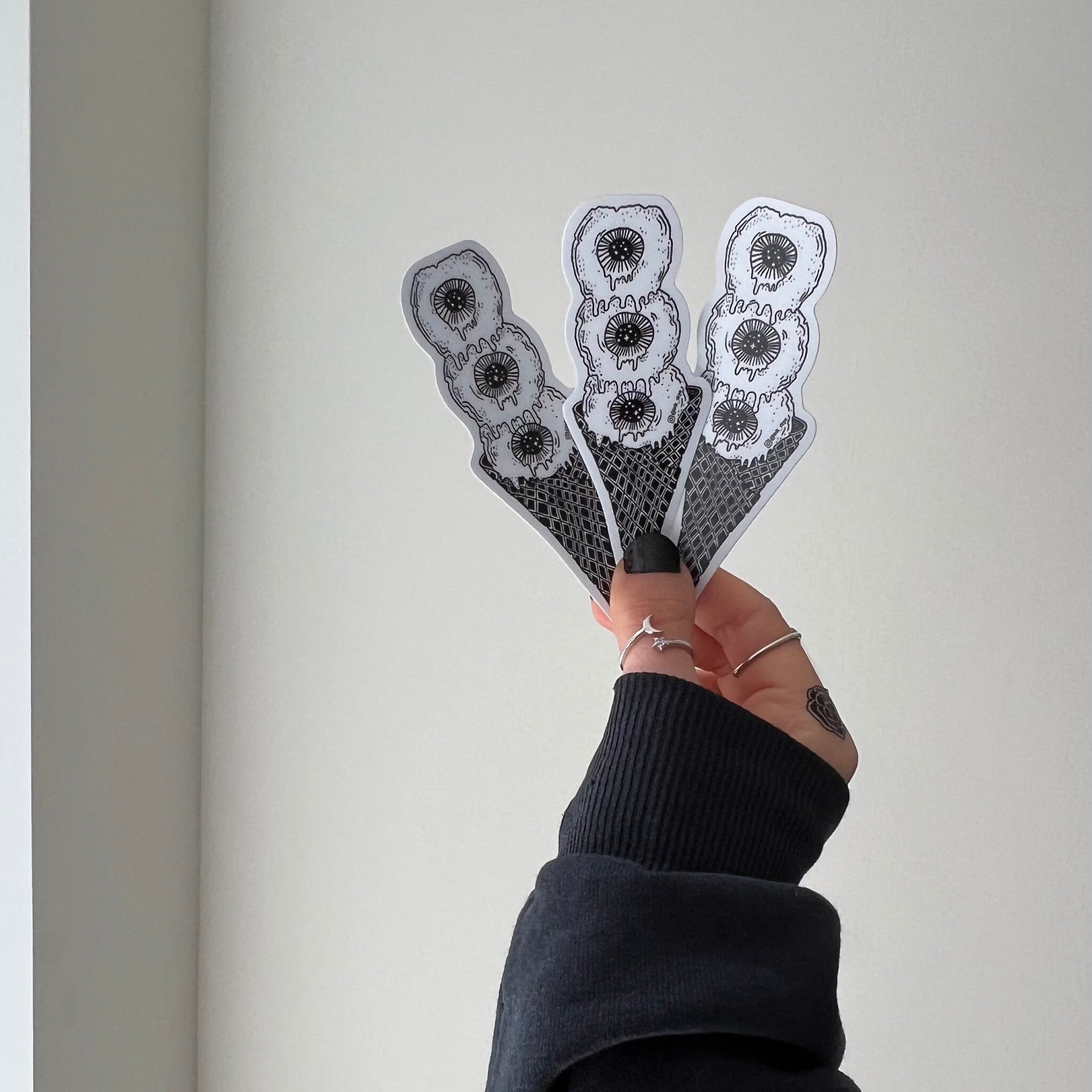 Eye-scream Cone Sticker - Etsy