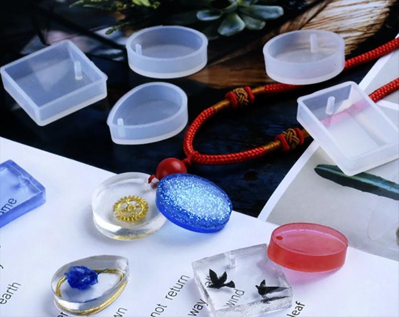 Necklace Resin Casting Mold Making Mold DIY Craft Casting Mold Silicone ...