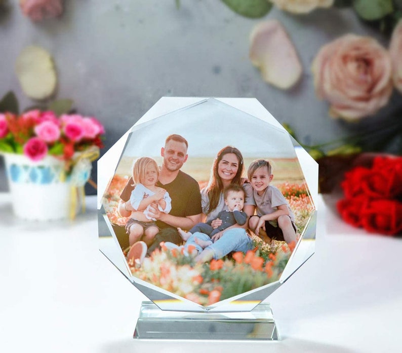 3D Custom Memorial Crystal Photo Personalized Your Picture - Etsy