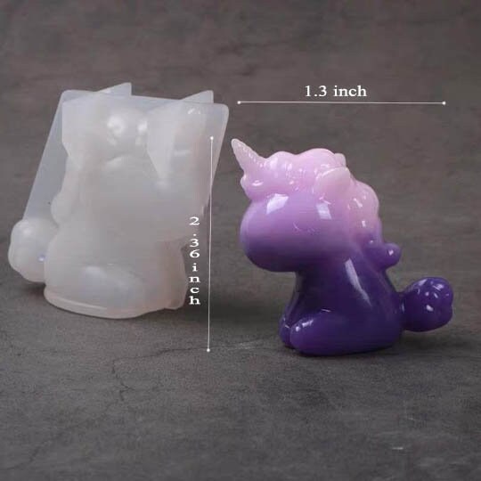 3d Unicorn Resin Mold Figure Casting Mold Unicorn Making Mold DIY Craft ...