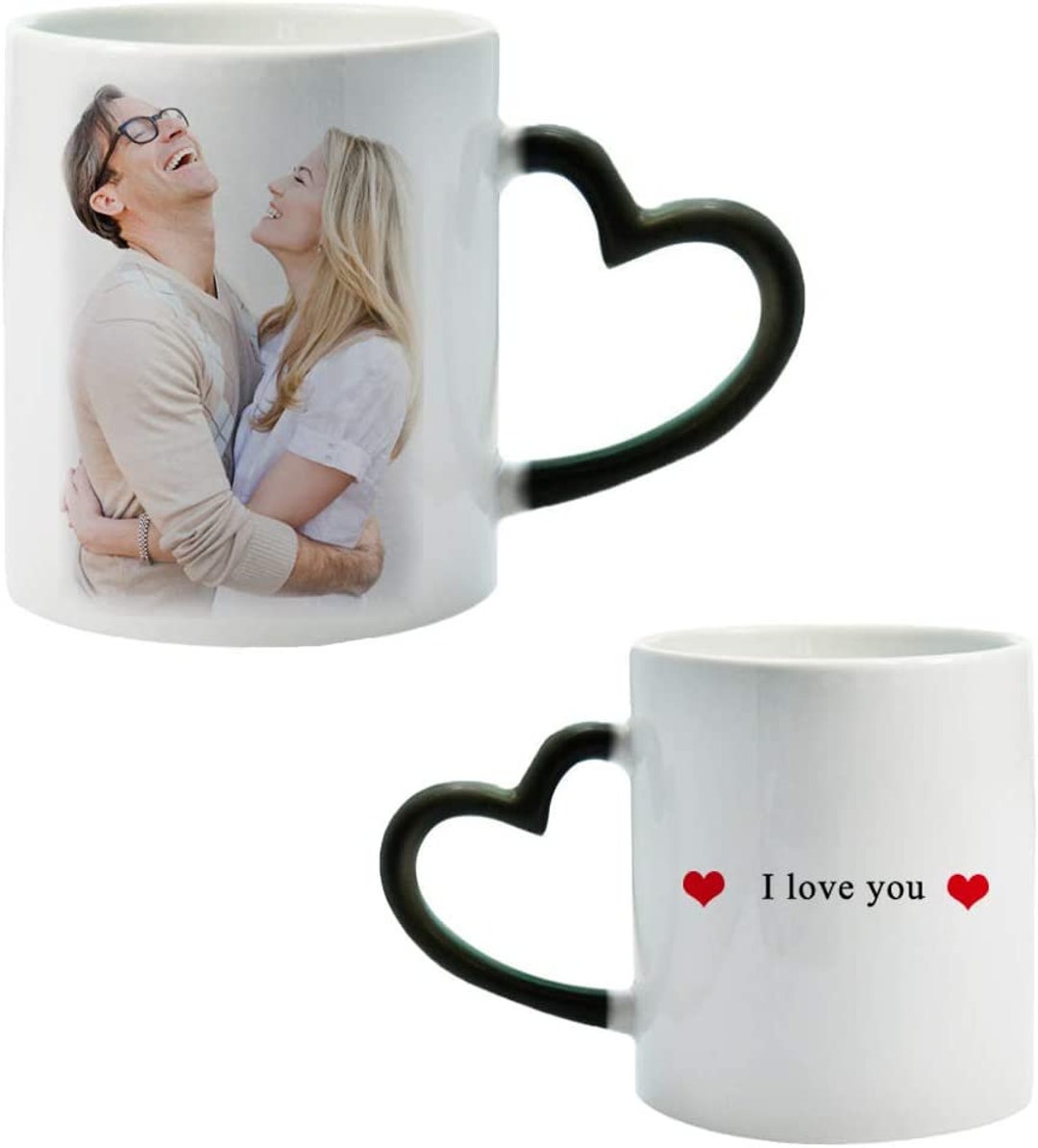 White Multi Color Custom Magic Cup, Coffee Mug Gift, Best Valentine's ...
