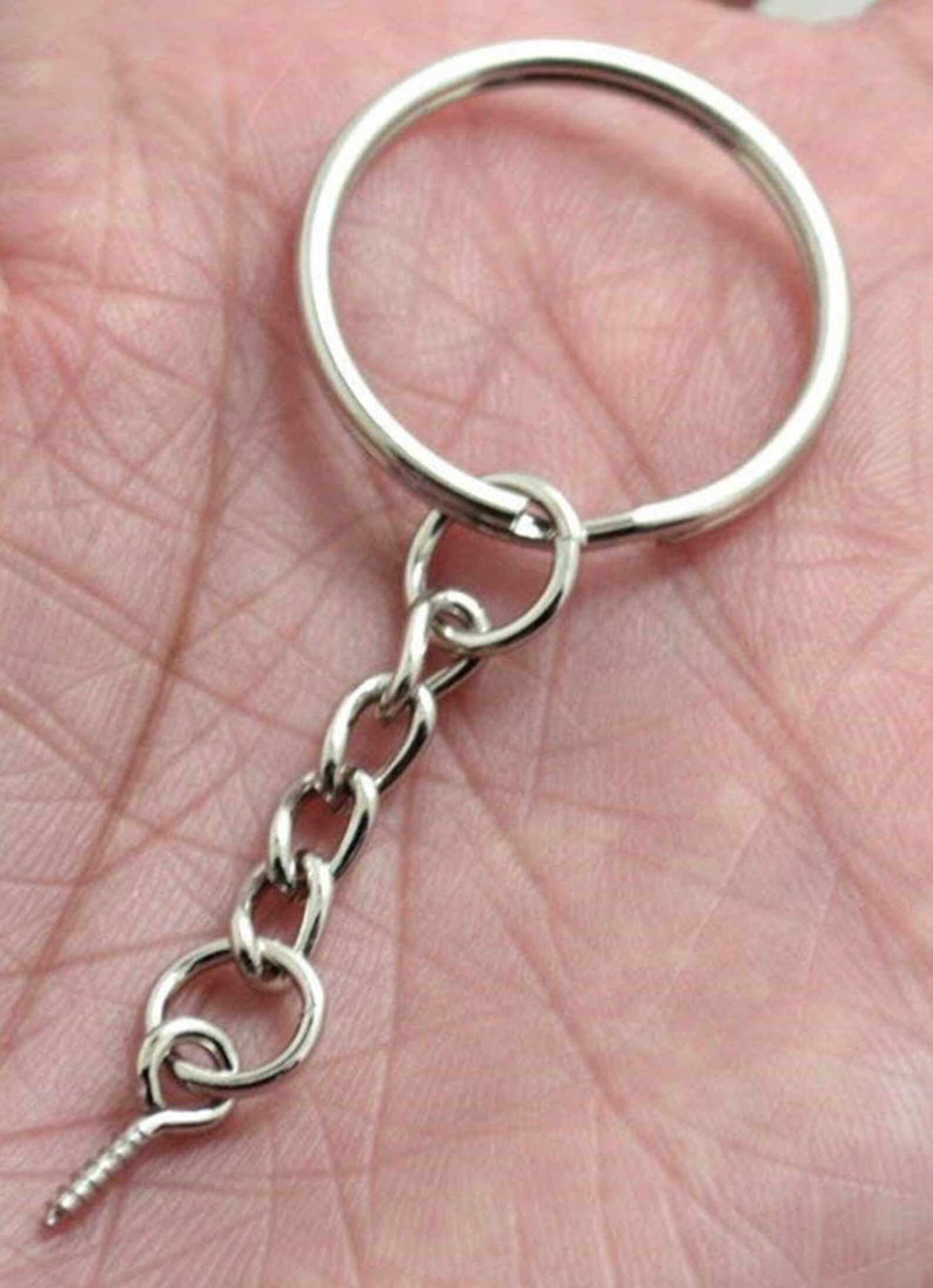 QB Souveniers 5, 25 or 50 BULK Key Chain Rings, Silver,gold, Starter ...